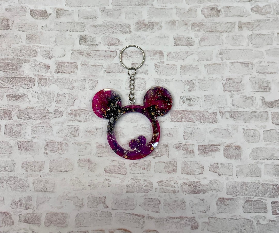 Mickey Ears Resin Keychain | One of A Kind | Custom - Etsy