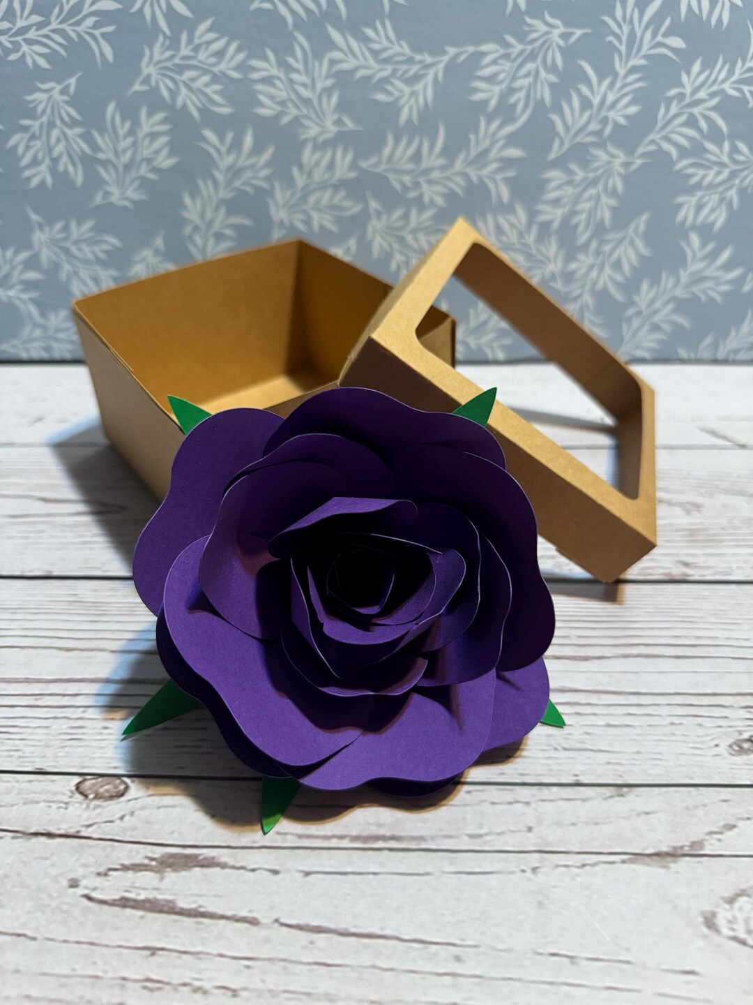 DIY Cardstock Rose Kit With Box: Craft Night Project - Etsy