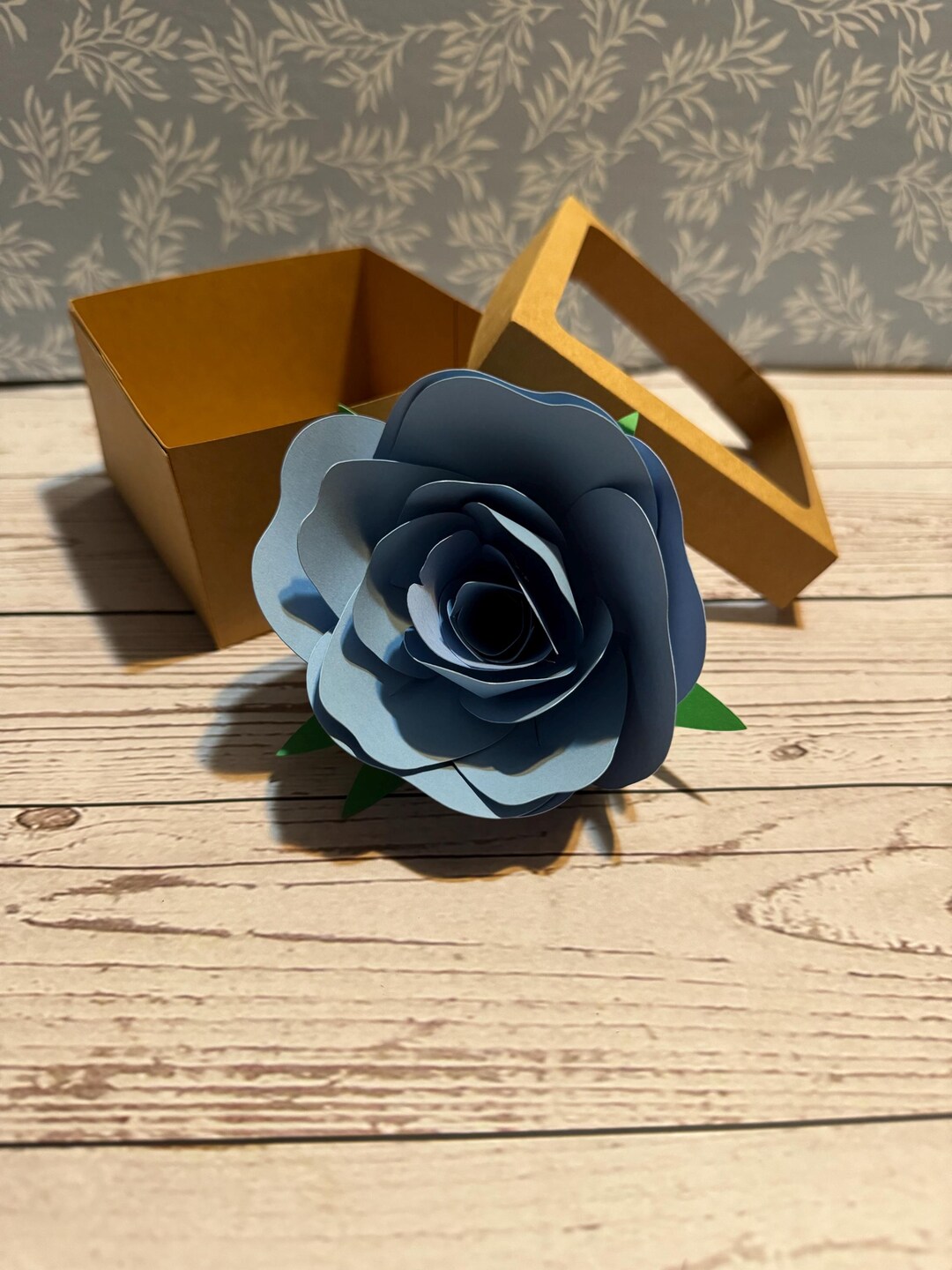 DIY Cardstock Rose Kit With Box: Craft Night Project - Etsy