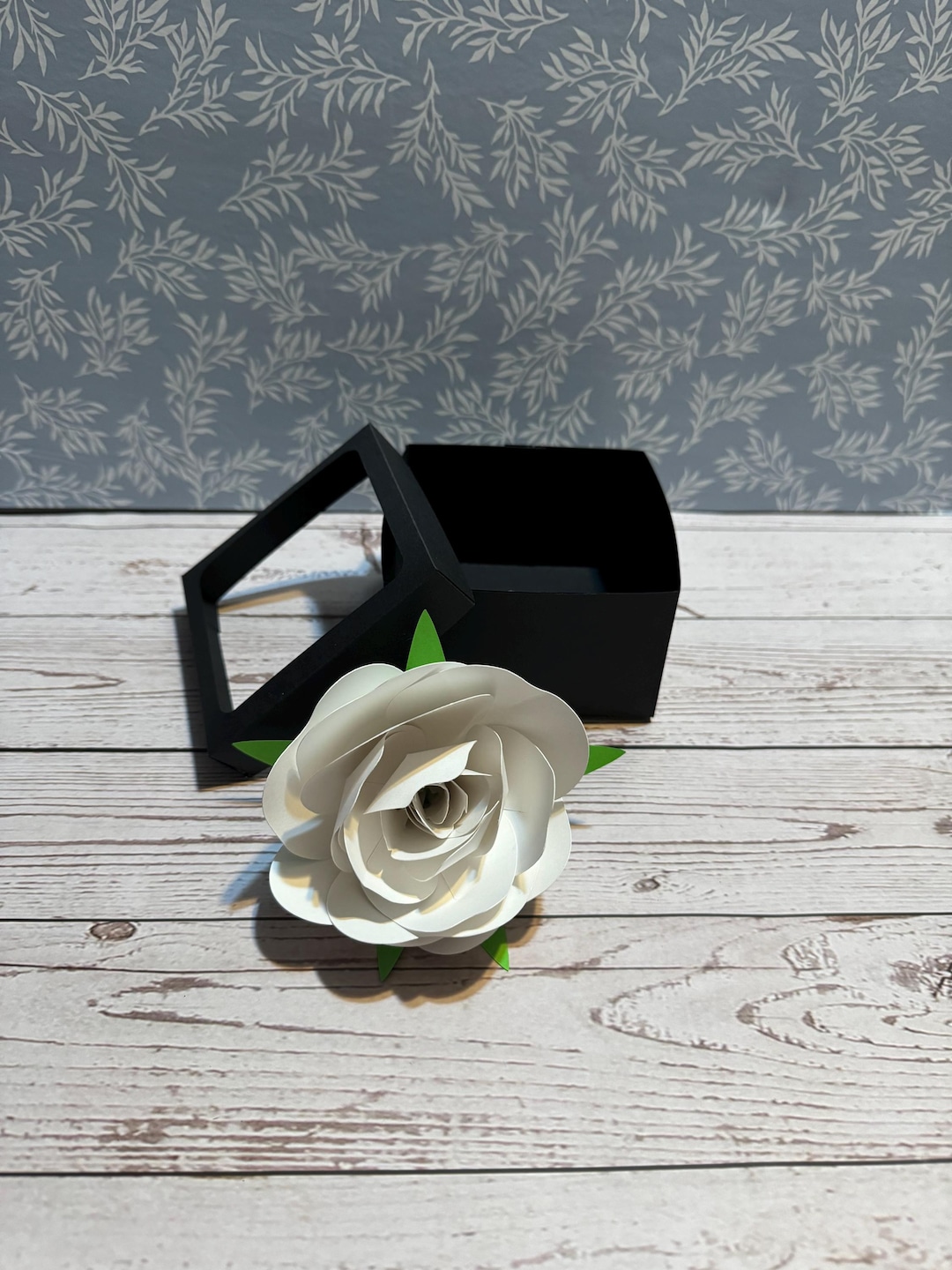 DIY Cardstock Rose Kit With Box: Craft Night Project - Etsy