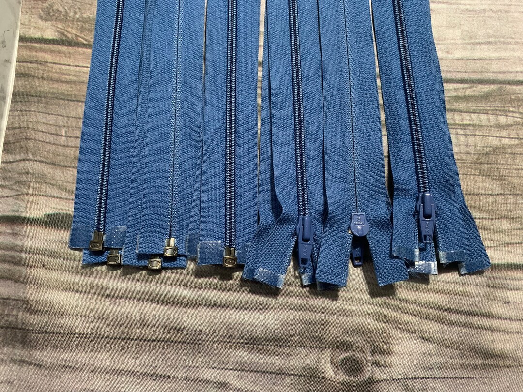 Blue 22” or 55.88cm Zipper | YKK 5C | Nylon Zipper | Closed Ended | Zipper | - Etsy