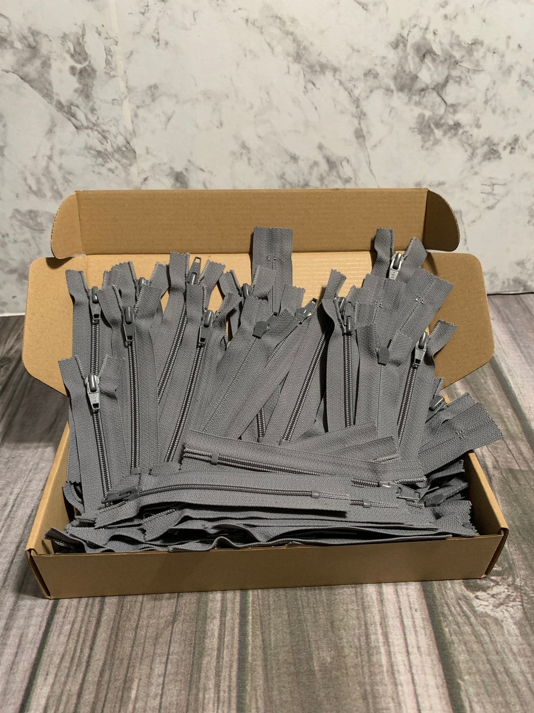 Grey YKK 5C Nylon Zipper: 5 Inch Closed End - Etsy