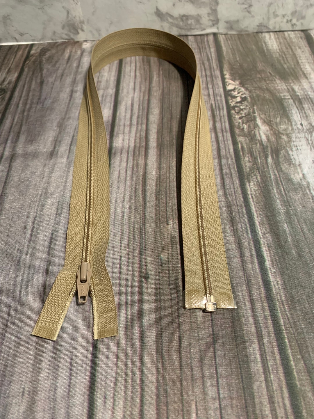 Beige YKK 5C Nylon Zipper: 26" Closed End - Etsy