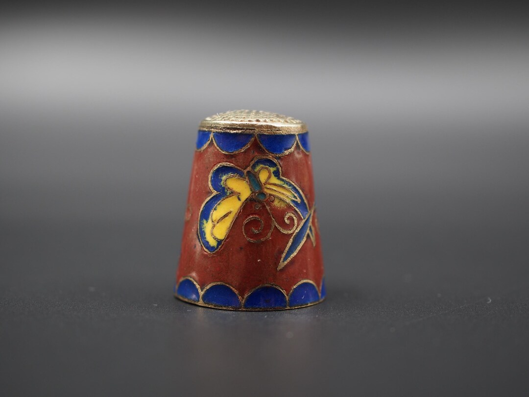 Cloisonne French Sewing Timble, Timble Collection, Vinatge Thimbler ...