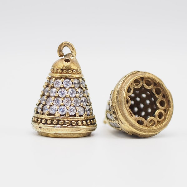 Bronze Bead Caps - Etsy