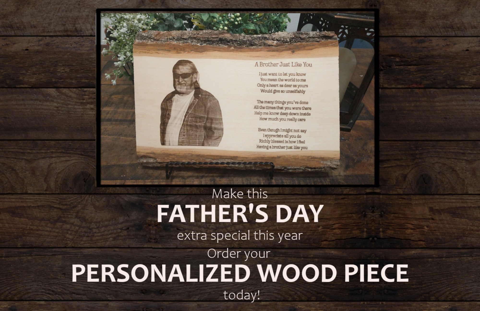 Personalized Live Edge Rectangular Berch Wood Plaque - Etsy