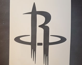 Houston Rockets Stencil - Etsy