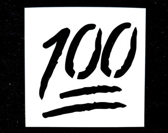 100 Stencil - Etsy