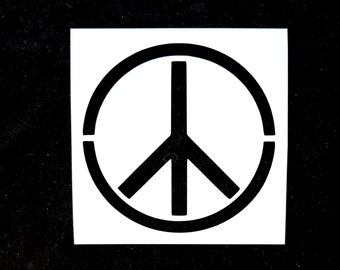 Peace Sign Stencil - Etsy