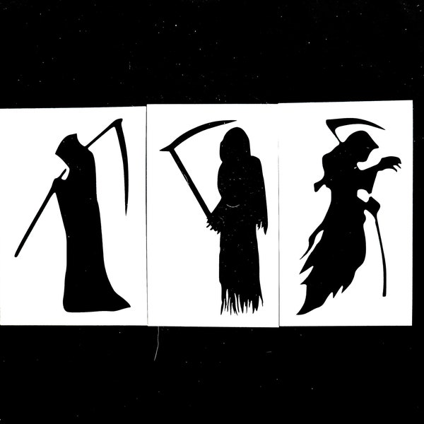 Grim Reaper Stencil - Etsy Australia