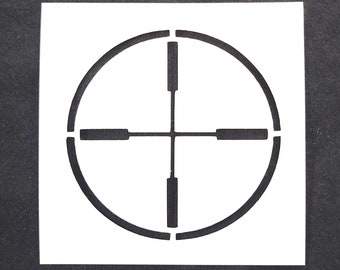 Crosshairs Stencil - Etsy