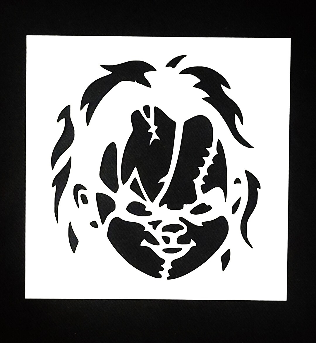 Chucky Silhouette Reusable Stencil - Etsy