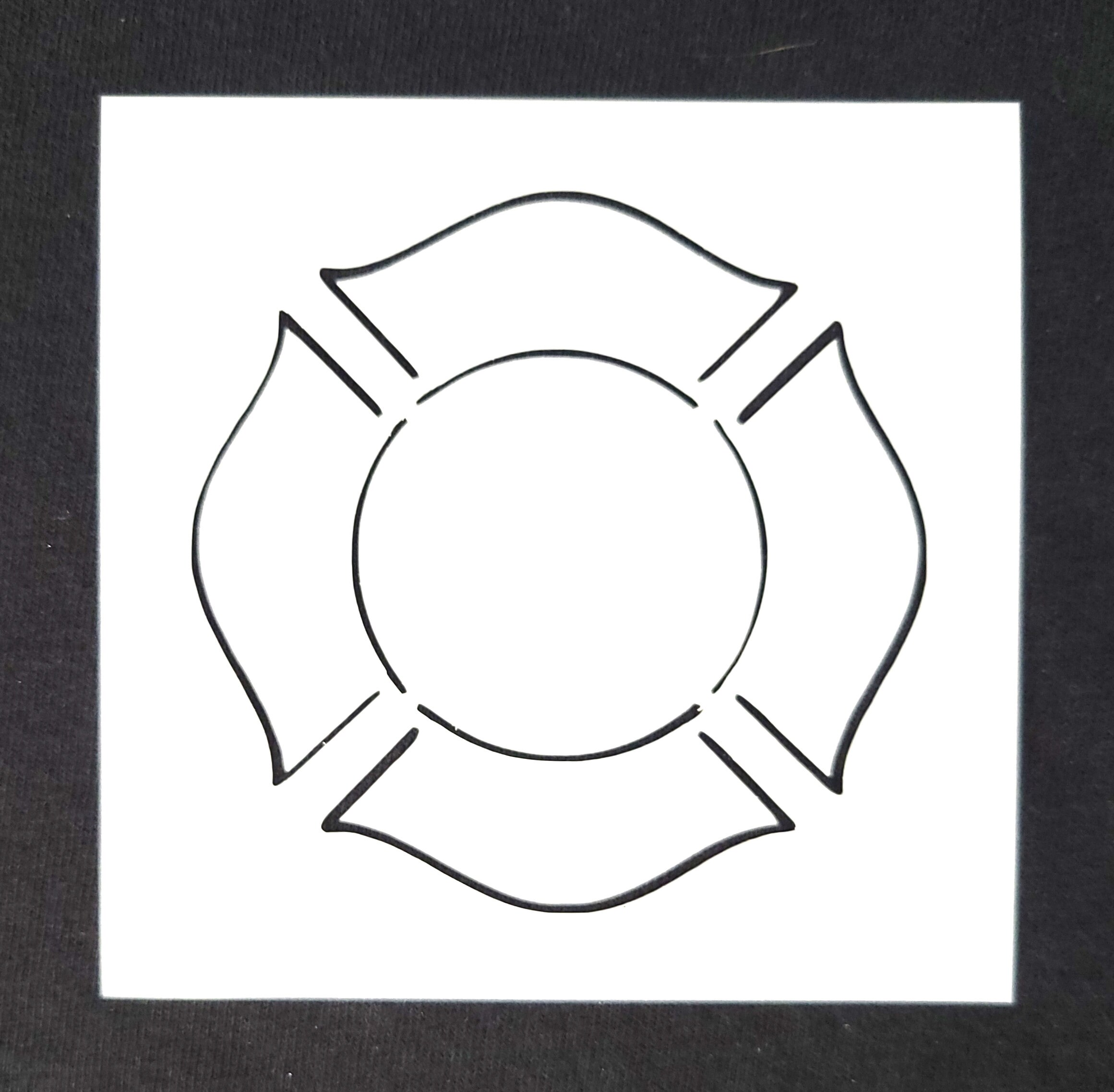 Firefighter Stencil