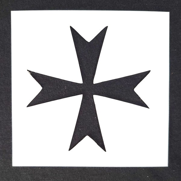 Maltese Cross Stencil Svg - Etsy