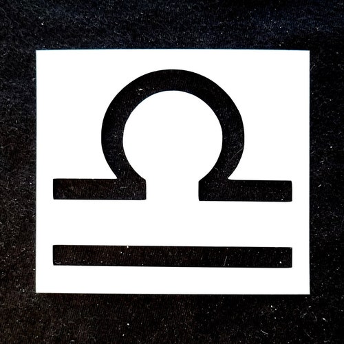 Libra Astrological Stencil by Studior12 DIY Star Sign - Etsy