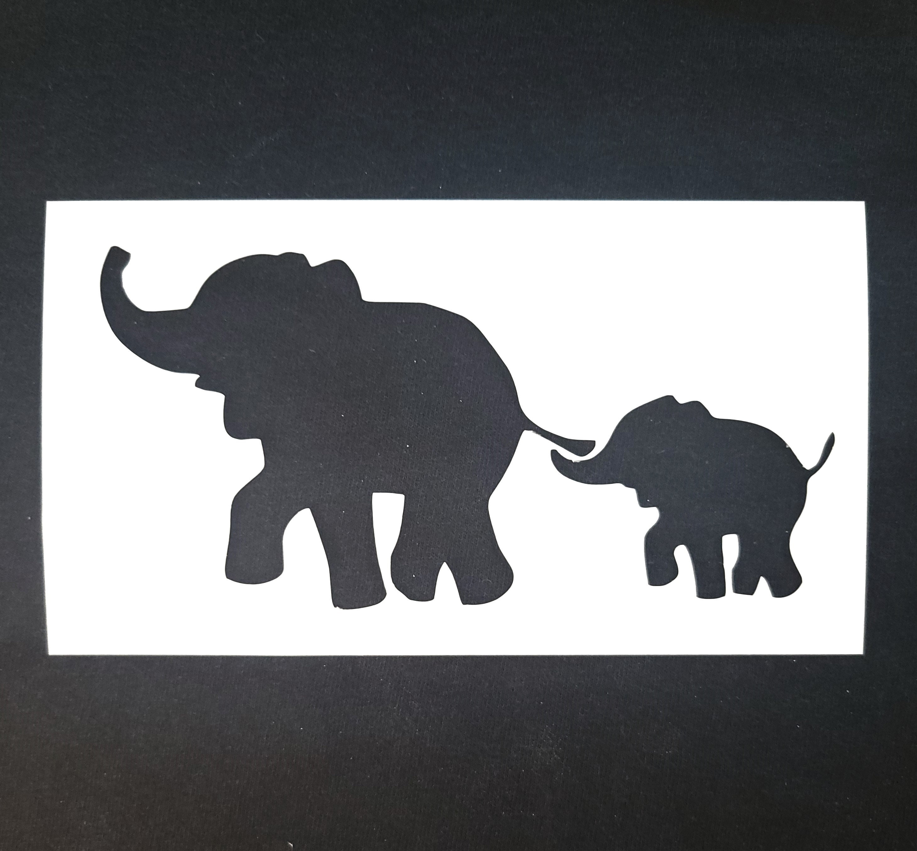 White Elephant Stencil