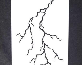Lightning Strike Tattoo - Etsy Singapore