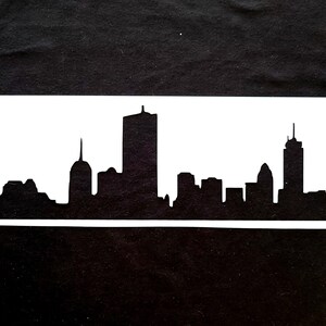 Boston Skyline Stencil - Etsy