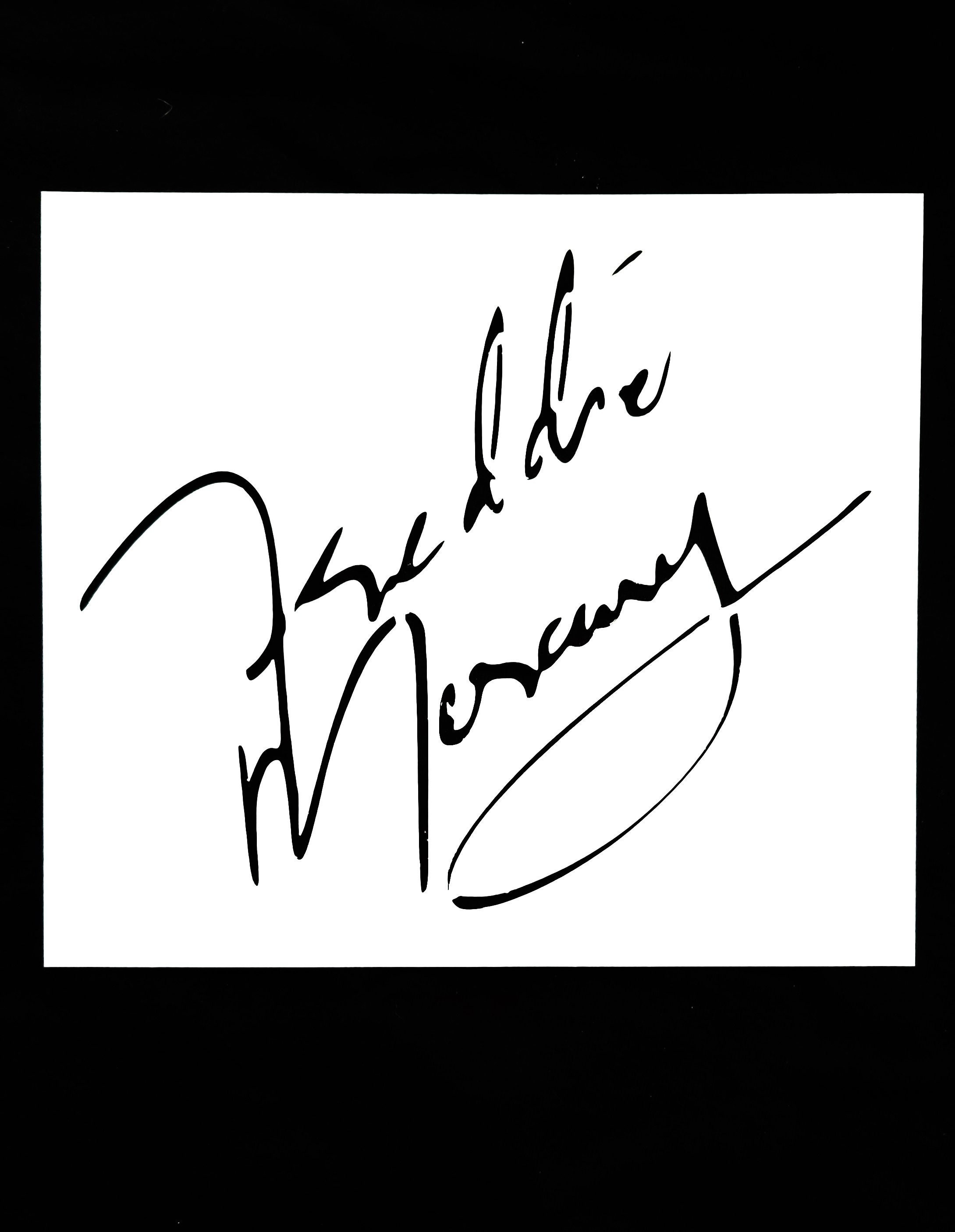 Freddie Mercury Stencil