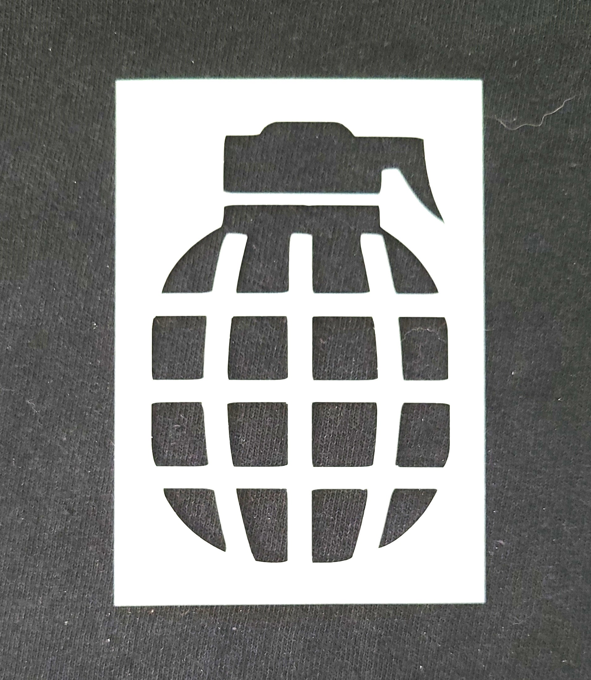Grenade Head Stencil
