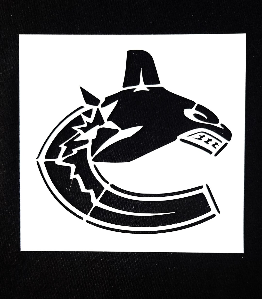 Vancouver Canucks Reusable Stencil - Etsy