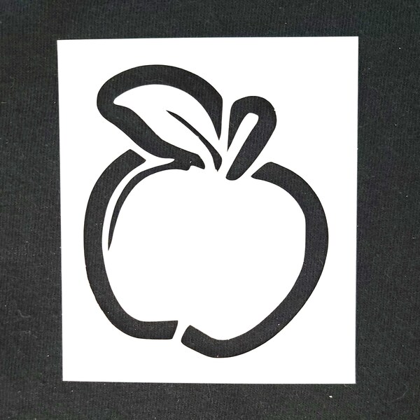 Apple Stencil - Etsy