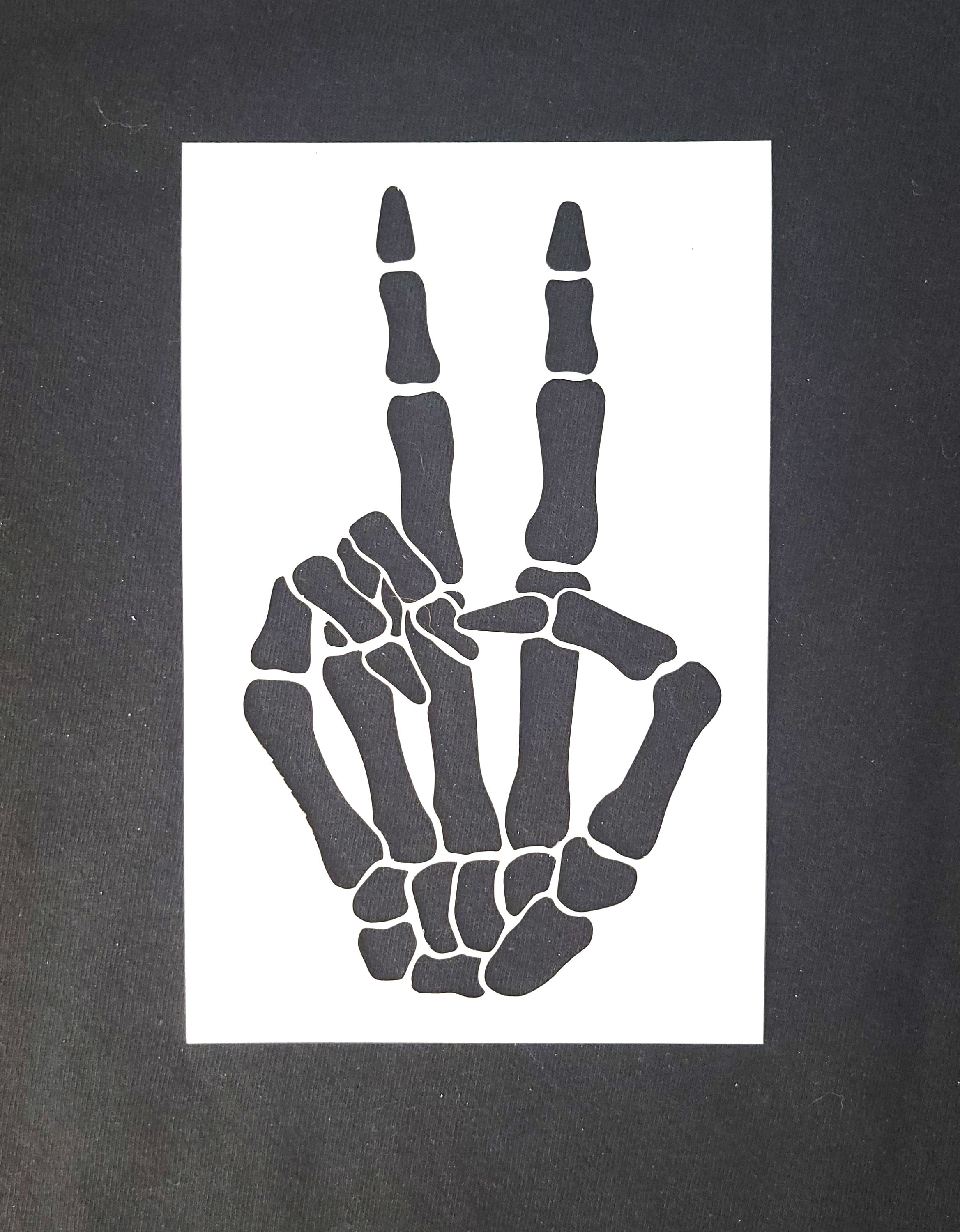 Peace Hand Stencil
