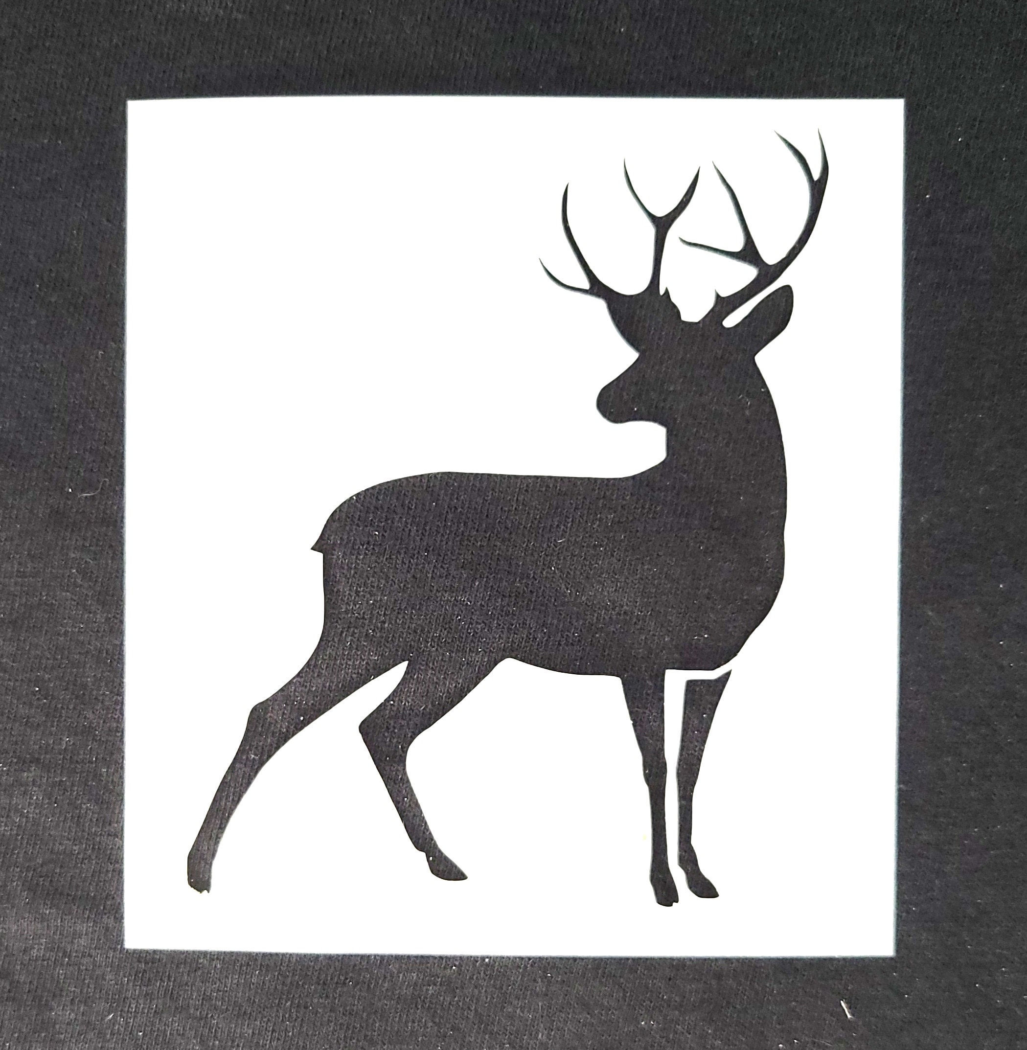 Deer Silhouette Stencil - Etsy