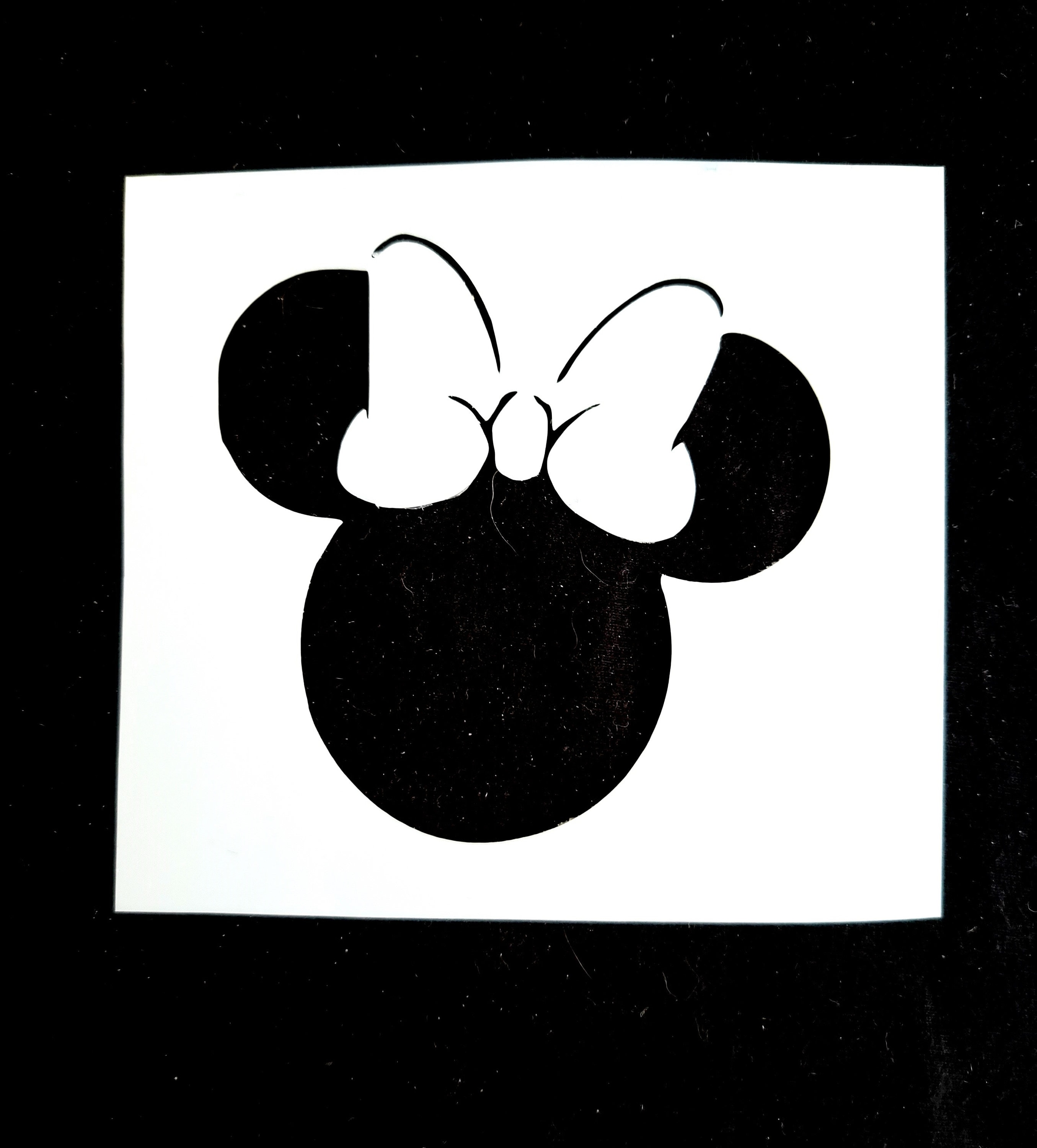 Minnie Silhouette Stencil - Etsy
