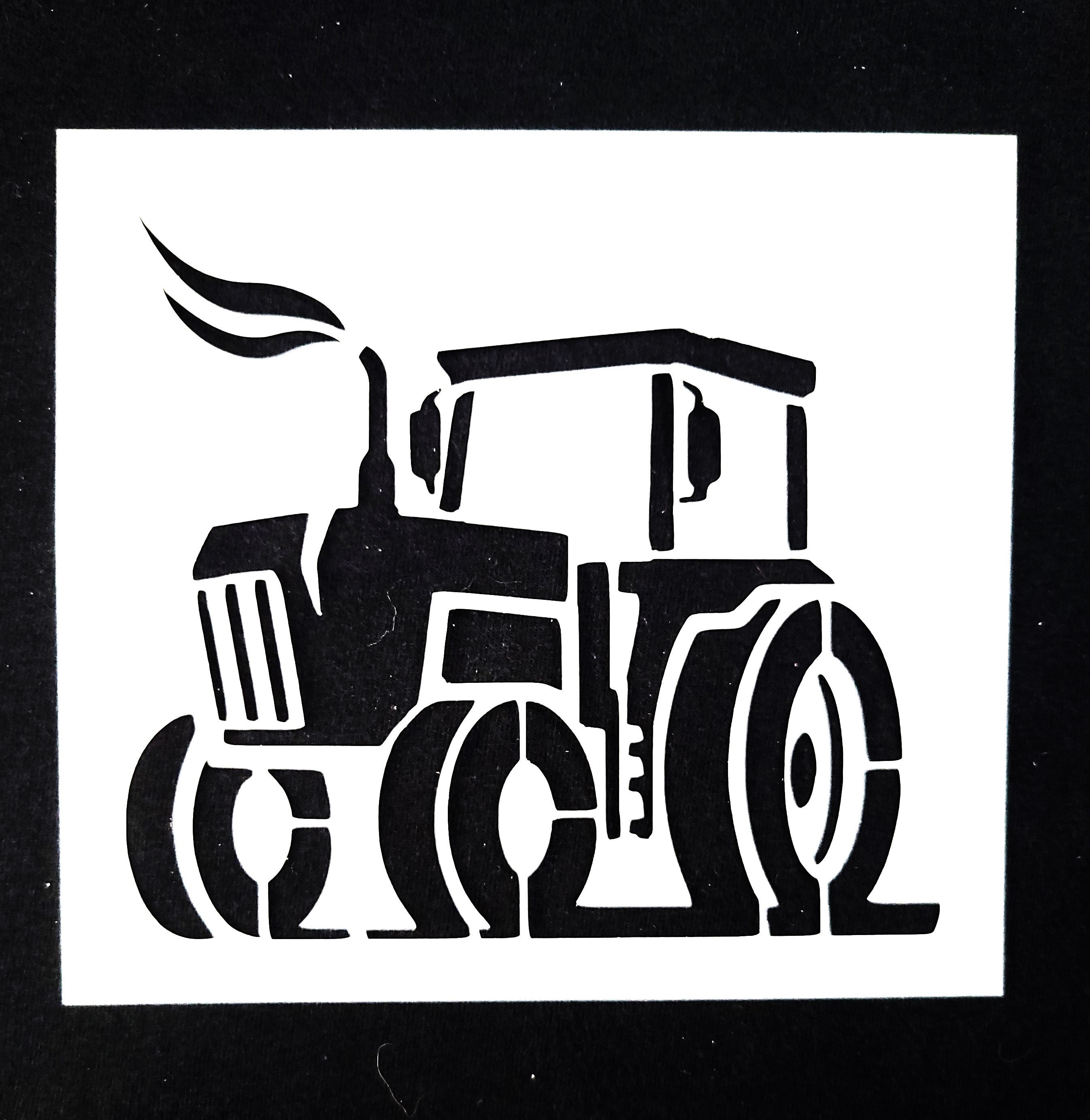John Deere Tractor Stencil
