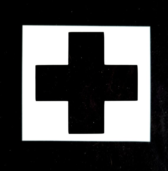 Medical Cross Black And White