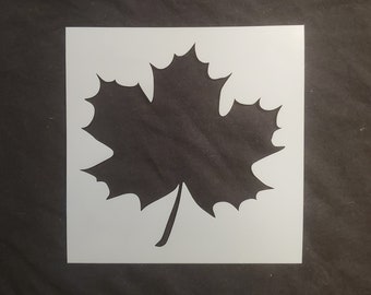 Maple Leaf Pattern Stencil | Etsy