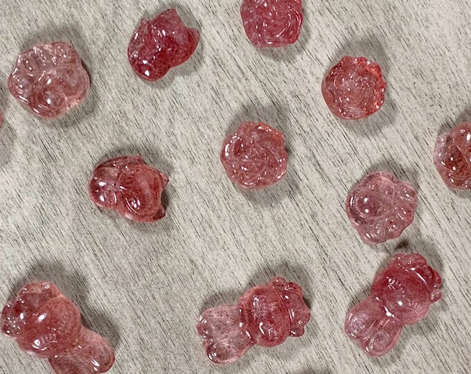 Adorable Strawberry Quartz Mini's Strawberry Quartz - Etsy