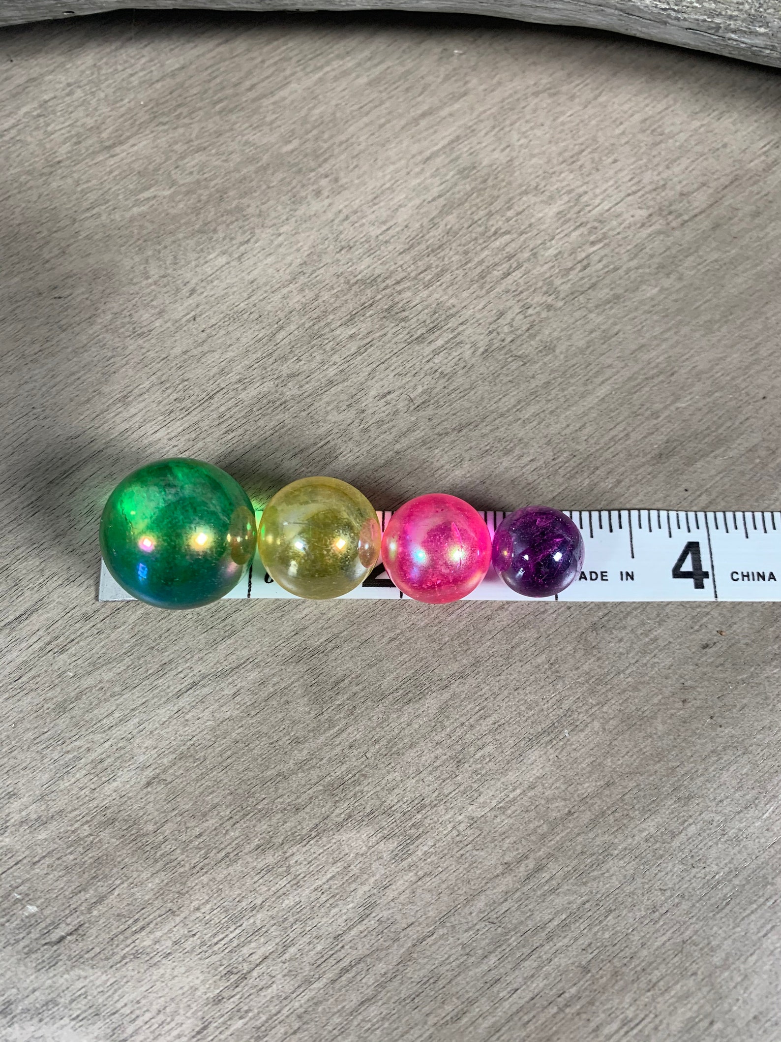 Aqua Aura Mini Spheres Aura Rose Quartz Spheres Rainbow | Etsy