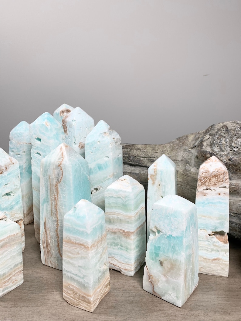 Beautiful Caribbean Calcite Towers Blue Calcite Caribbean | Etsy