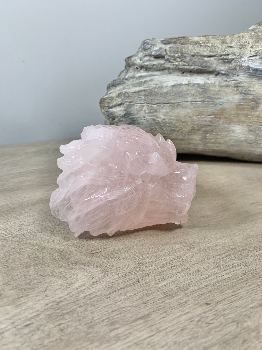 Beautiful Rose Quartz Wolf Head Rose Quartz Wolf Animal - Etsy