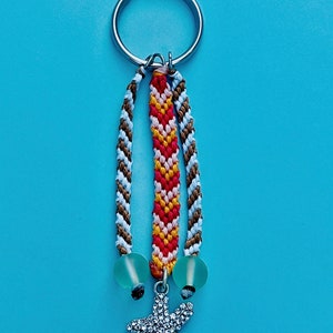 Chevron Keychains / Ocean Keycahins - Etsy