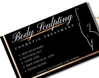 Body Contour Business Card - Etsy Singapore