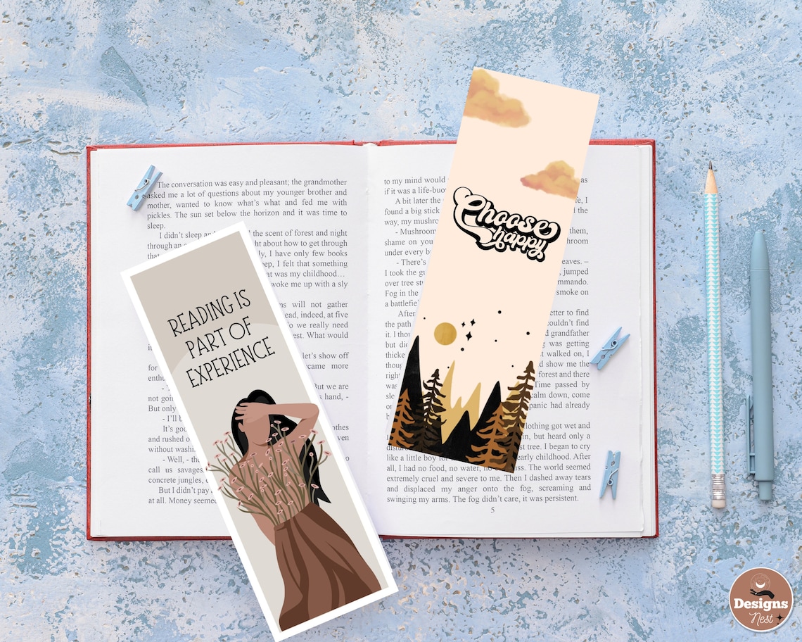 Bookmark Sublimation Designs MEGA BUNDLE Bookmark Wrap - Etsy UK