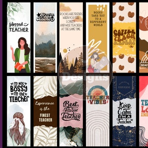 Teacher Bookmark Printable, Teachers Bookmark PNG, Teacher Bookmark ...