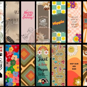Bookmark PNG, Retro Bookmark Sublimation Designs, Groovy Bookmark PNG ...