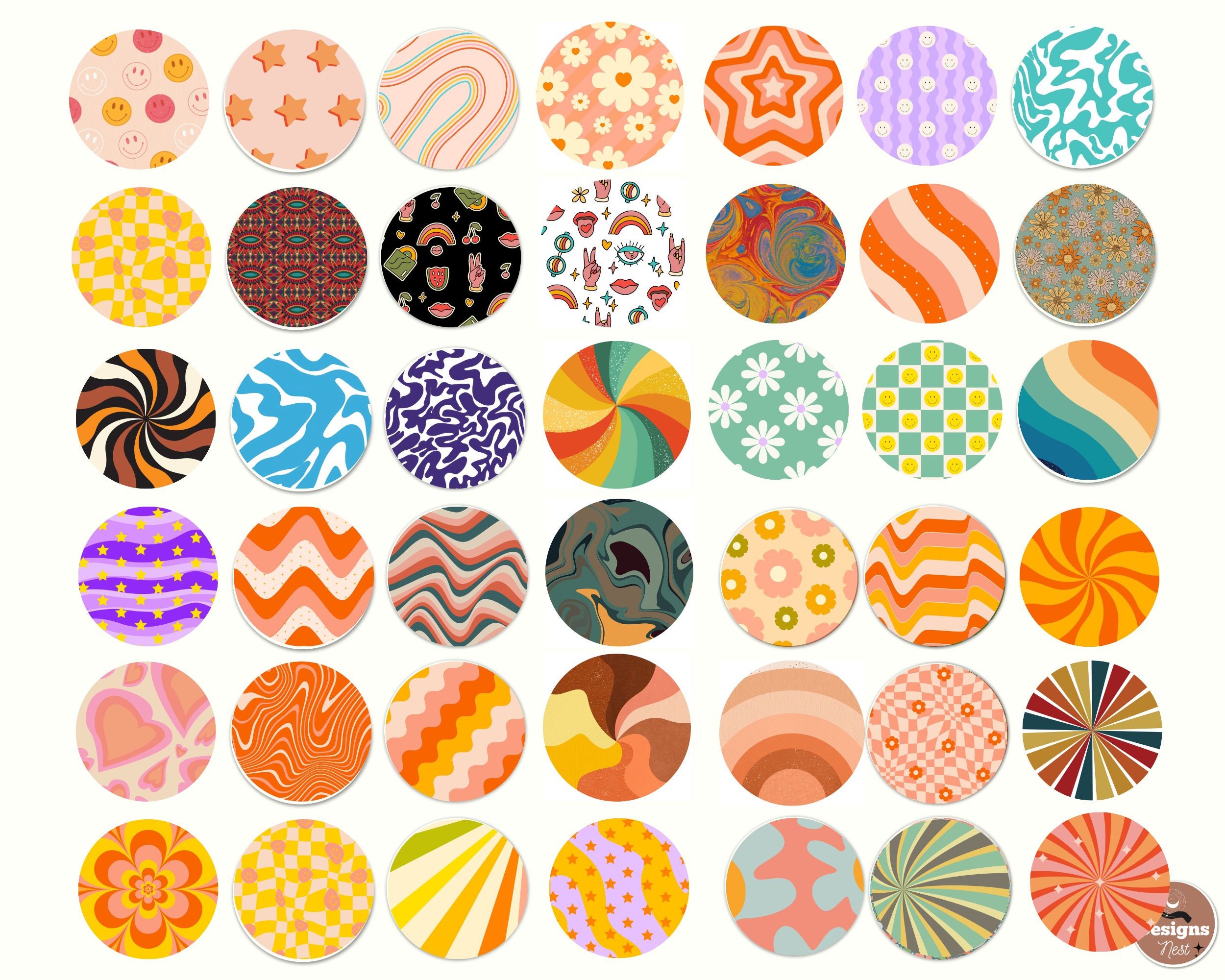 Retro Car Coaster Png Bundle Hippie Car Coaster Designs Car - Etsy