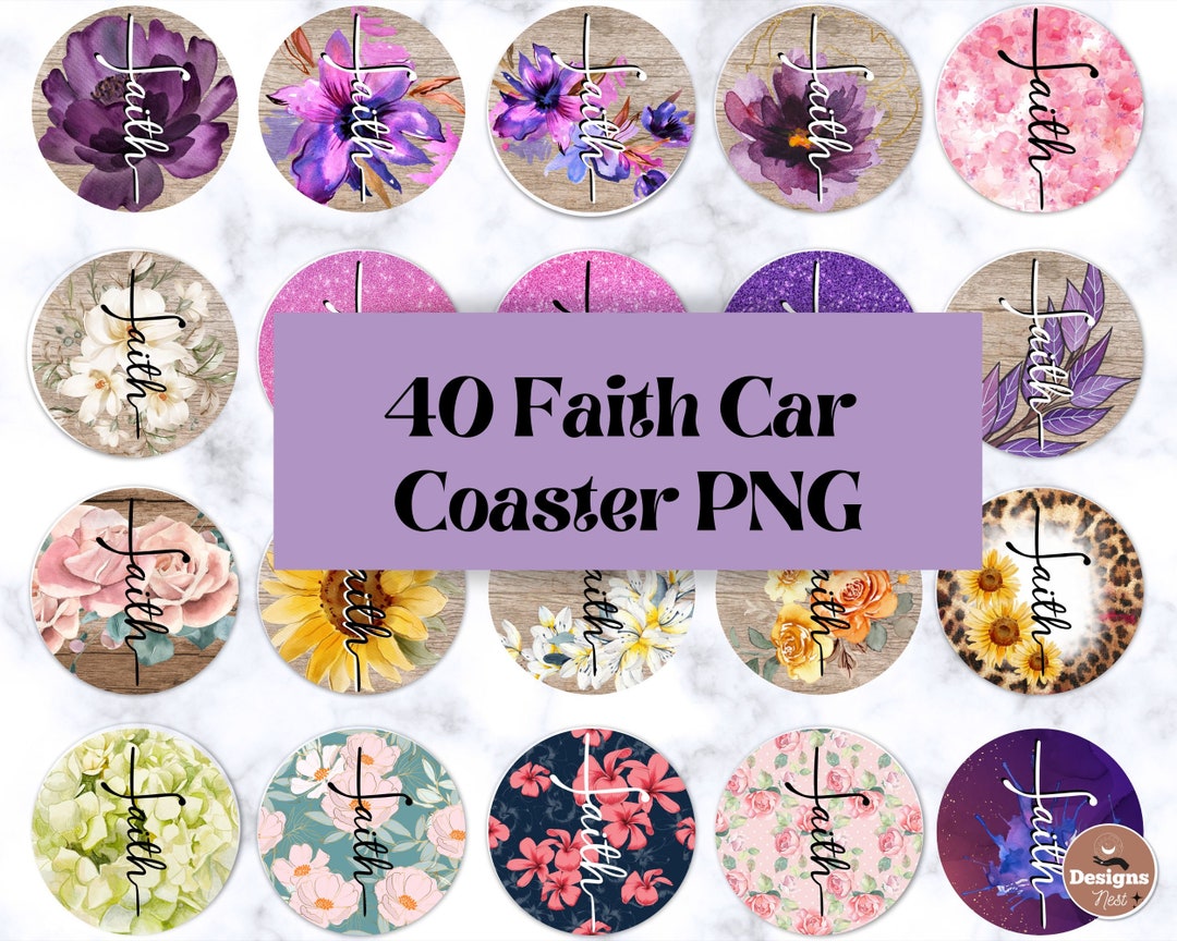 Faith Car Coaster Png, Car Coaster Designs, Christian Car Coasters Png ...