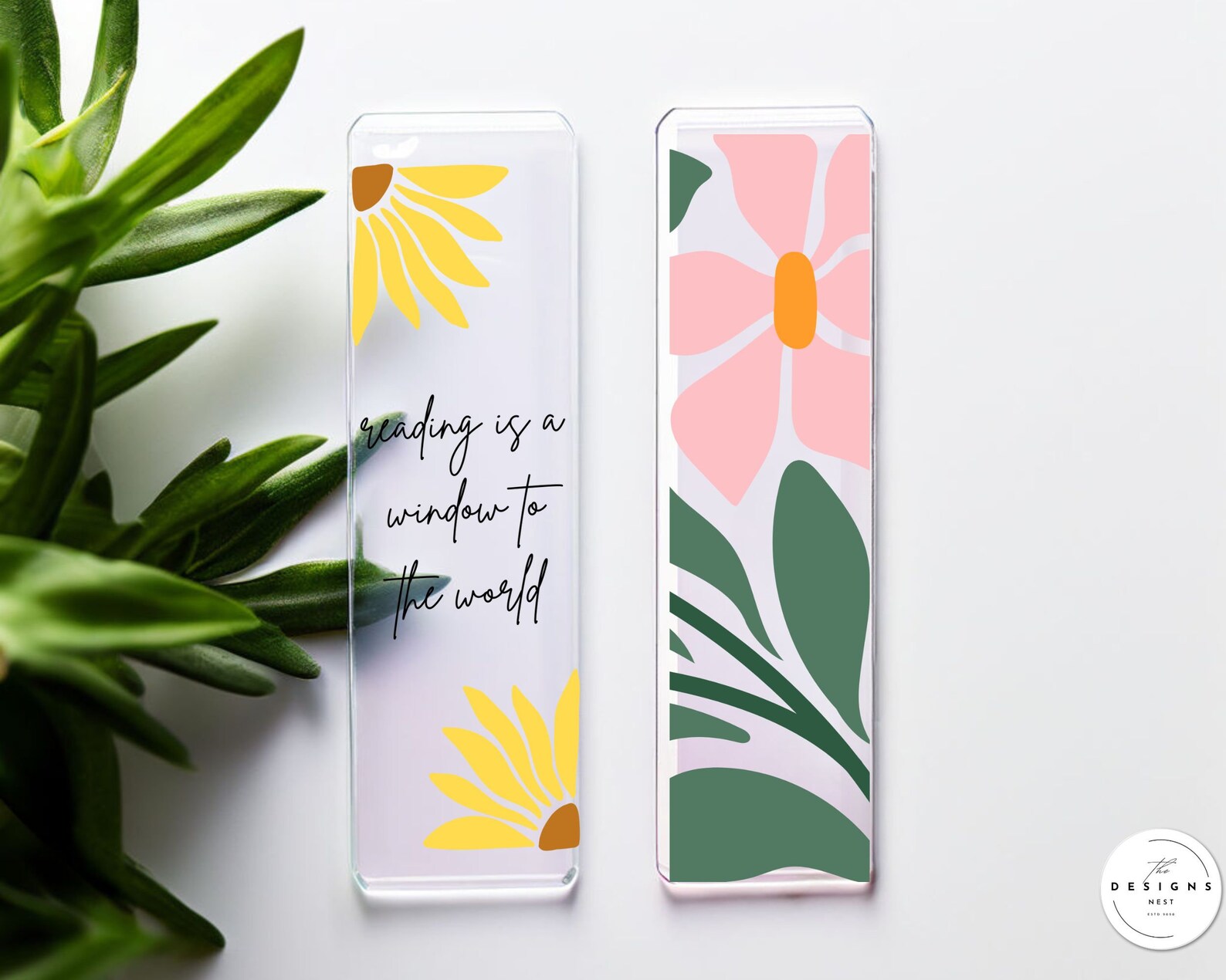 Floral Bookmark SVG Bundle, Printable Flower PNG (digital Download) - Etsy
