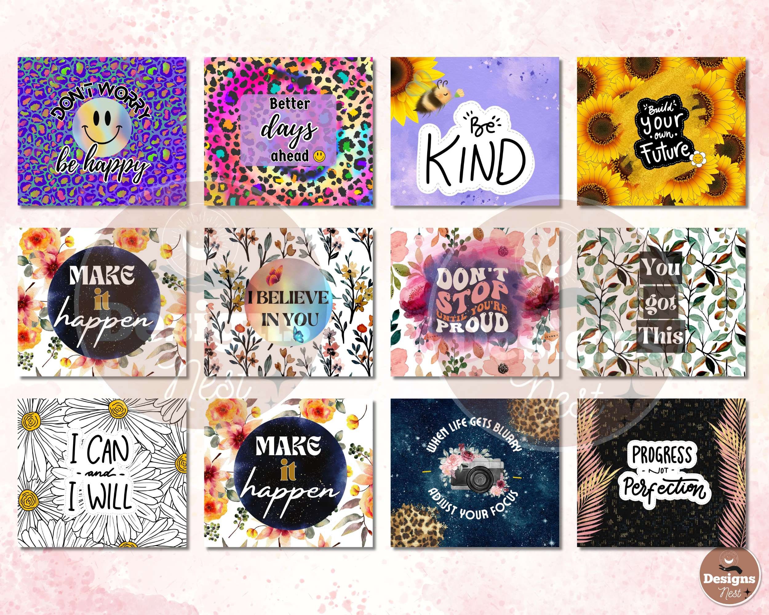 Positive Quotes Mouse Pad Sublimation Design Bundle, Computer Mouse Pad ...