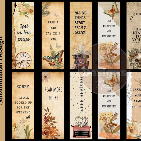 Vintage Bookmark - Etsy