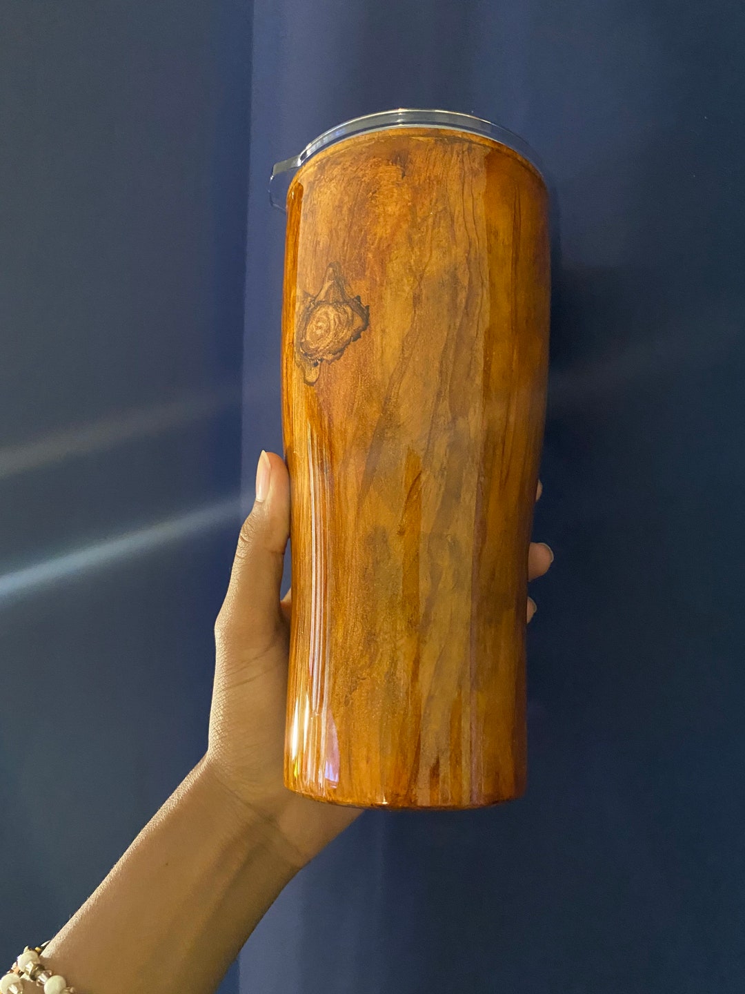 Beautiful Custom Hand-made Wood Grain Tumbler - Etsy