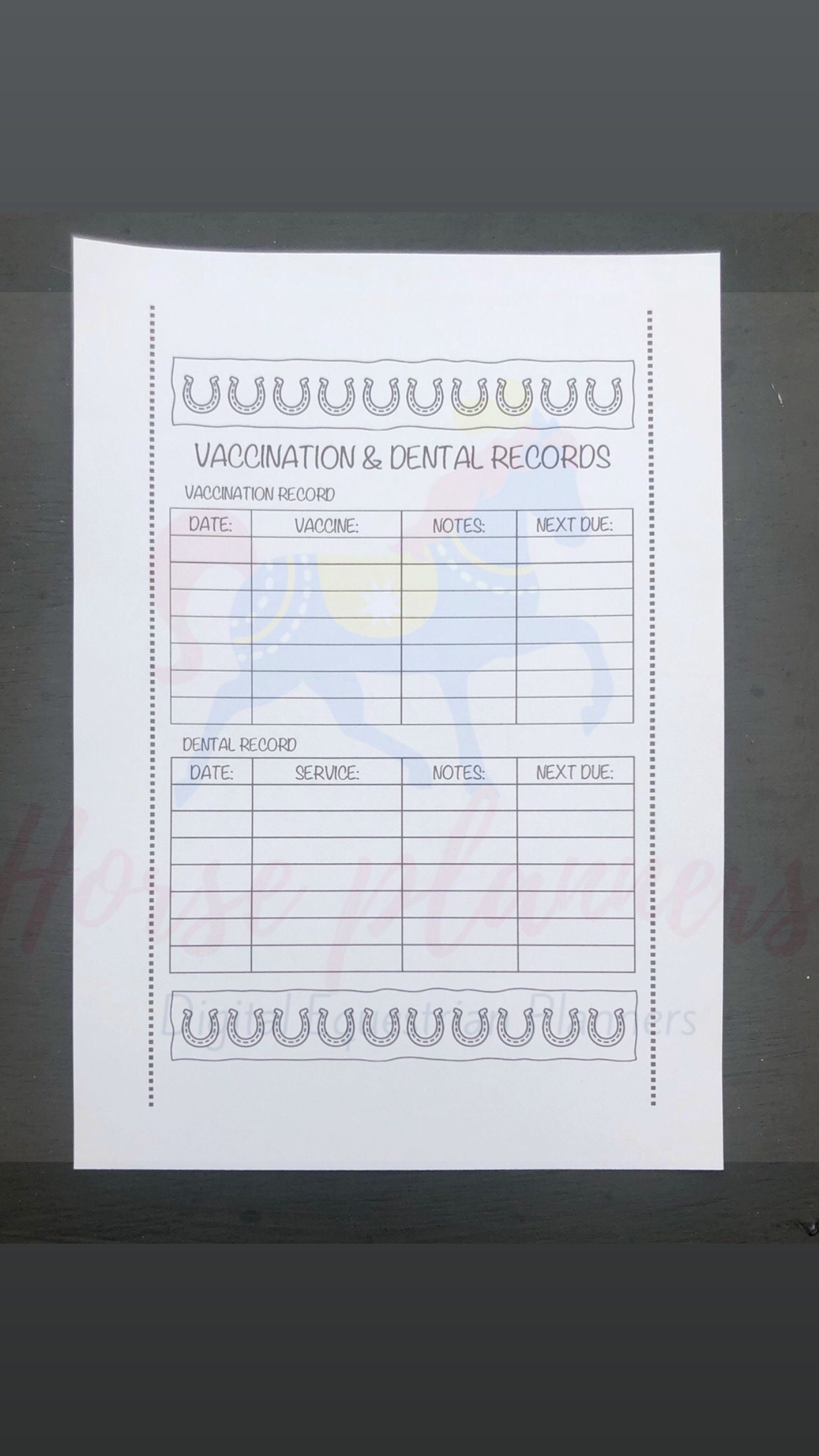 Horse Information Booklet - Digital/printable File - Etsy