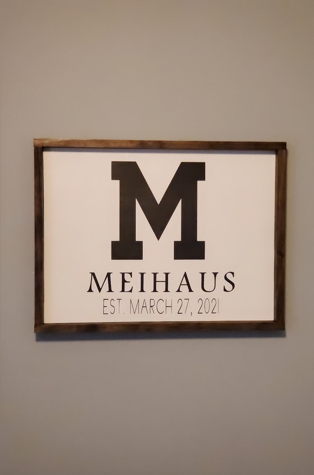 Last Name Est. Wood Sign - 24 X 18.5 Inch Wood Sign - Name Wood Sign - Etsy