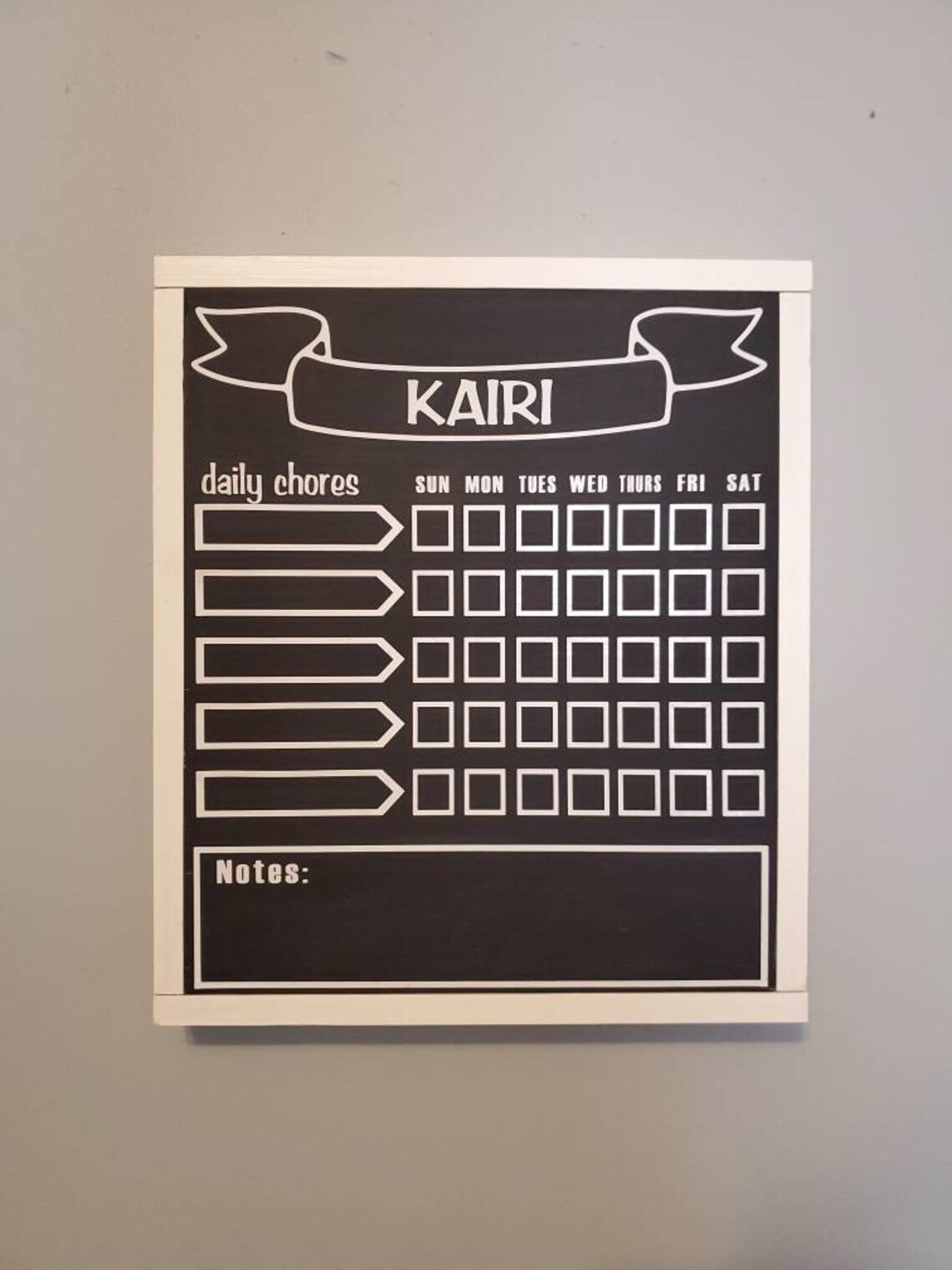 Chalkboard Chore Chart - Custom Chore Chart - Chore Chart - Etsy